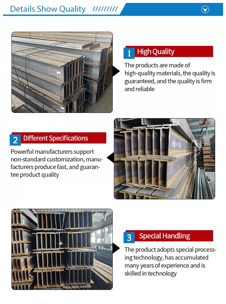 Standard Materials JIS G3192 H Beam SS400 Steel Structure