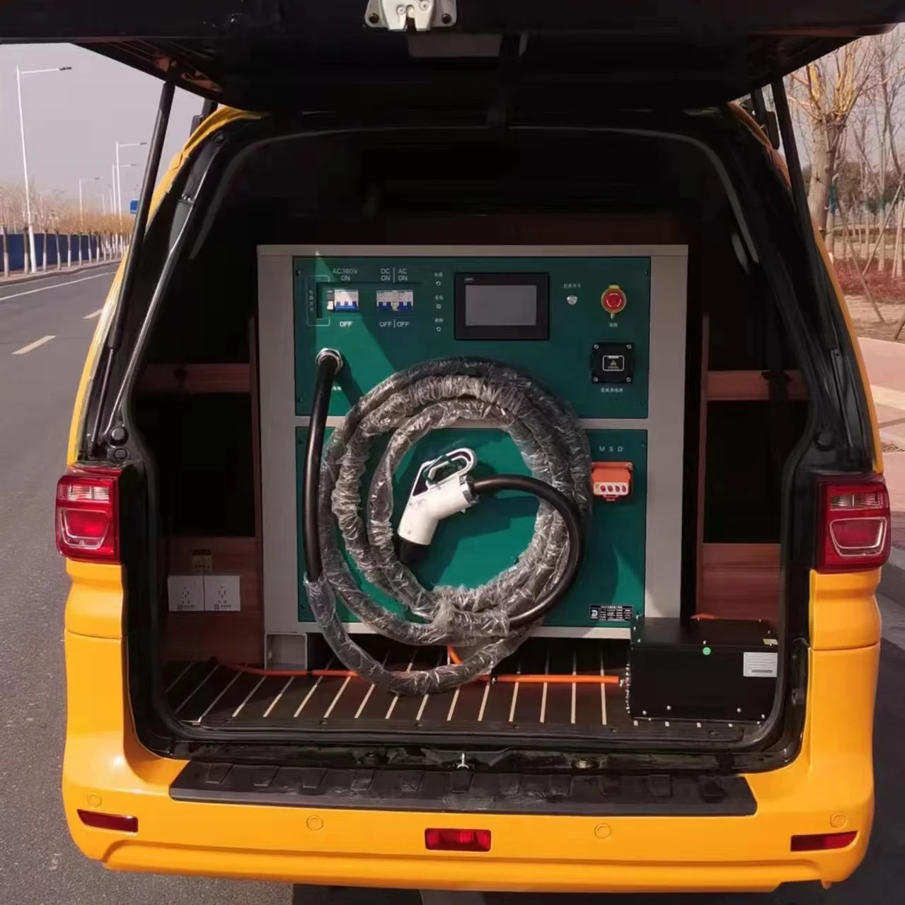 Mobile EV DC Fast Charger Truck - 40kw Emergency Charging