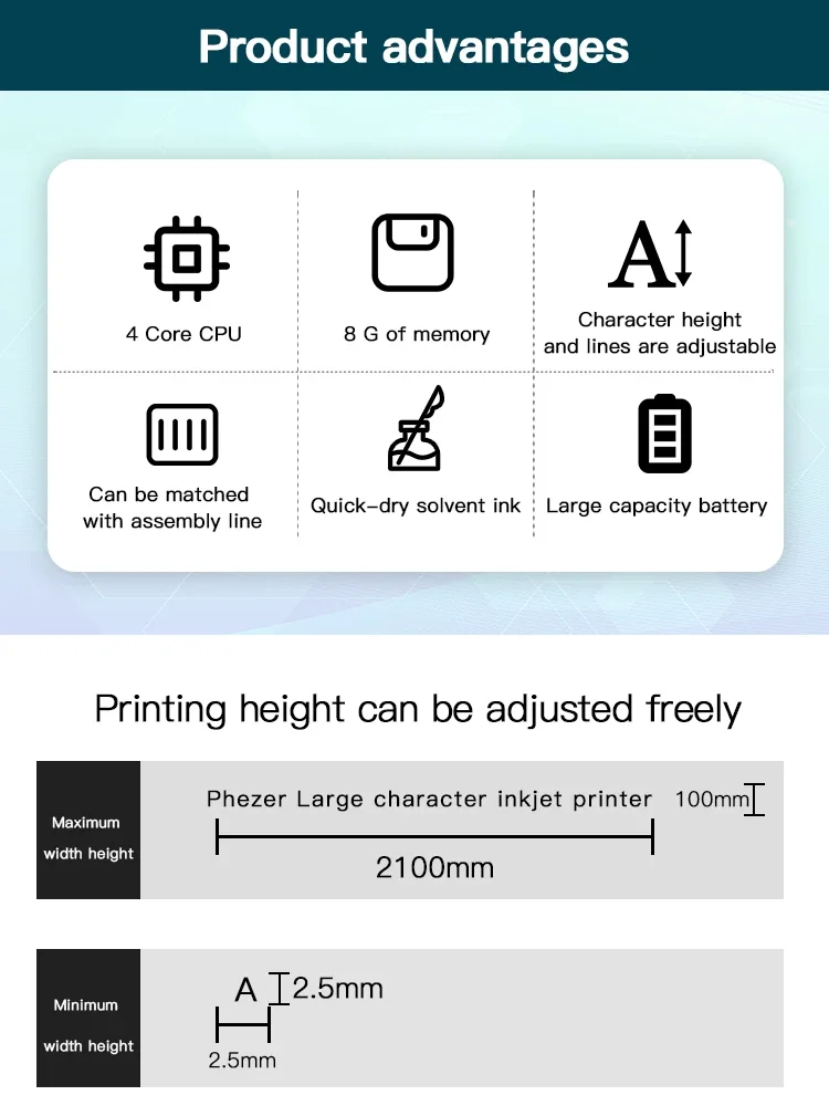 25 Languages 10cm Handheld Printer Portable Handheld Qr Code Barcode ...