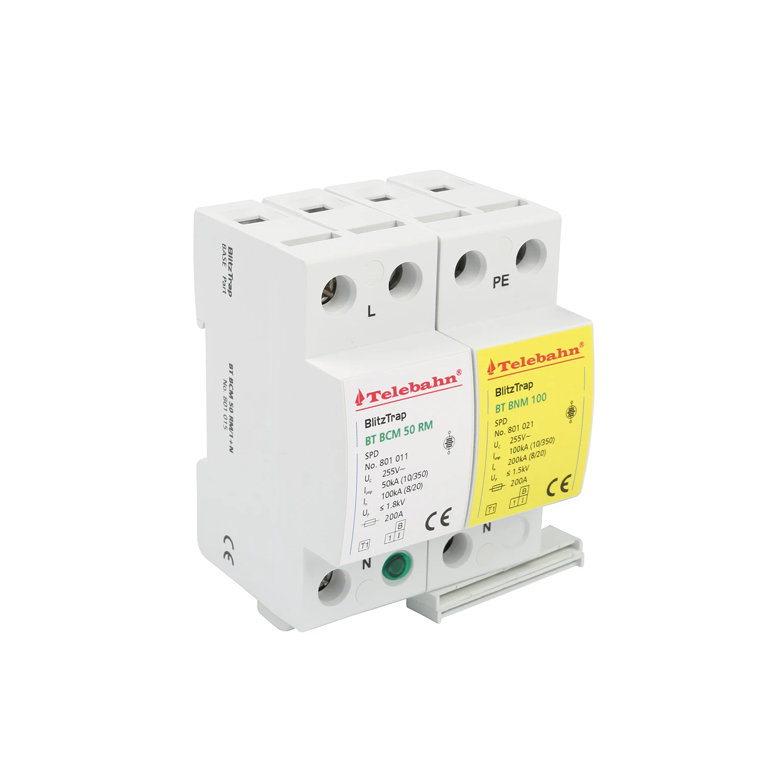 Bt Bcm 50 Rm/1 + N I类1相tt Telebahn Spd 100ka交流cb Ce Rohs电源浪涌保护 - Buy 浪涌 ...