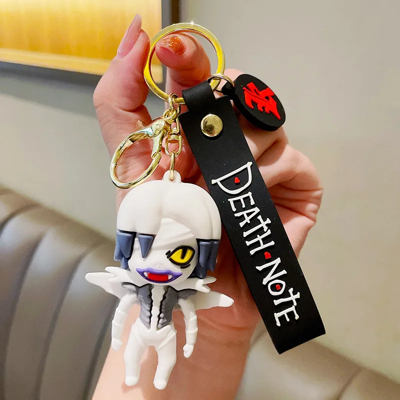 Wholesale Custom Anime Keychain - Cute Death Note Rubber Keyring, OEM