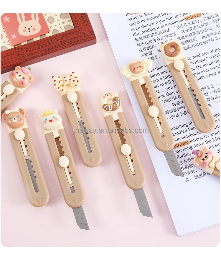 Cute Kawaii Mini Bear Donut Paper Cutter Paper Trimmer With Clip - Buy ...