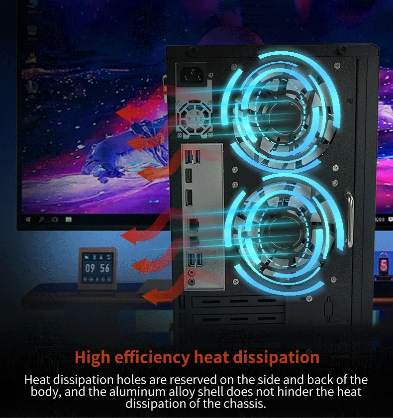 Home Use 8 Bay Internal Hard Drive Server Computer C246 128GB SSD NAS ...