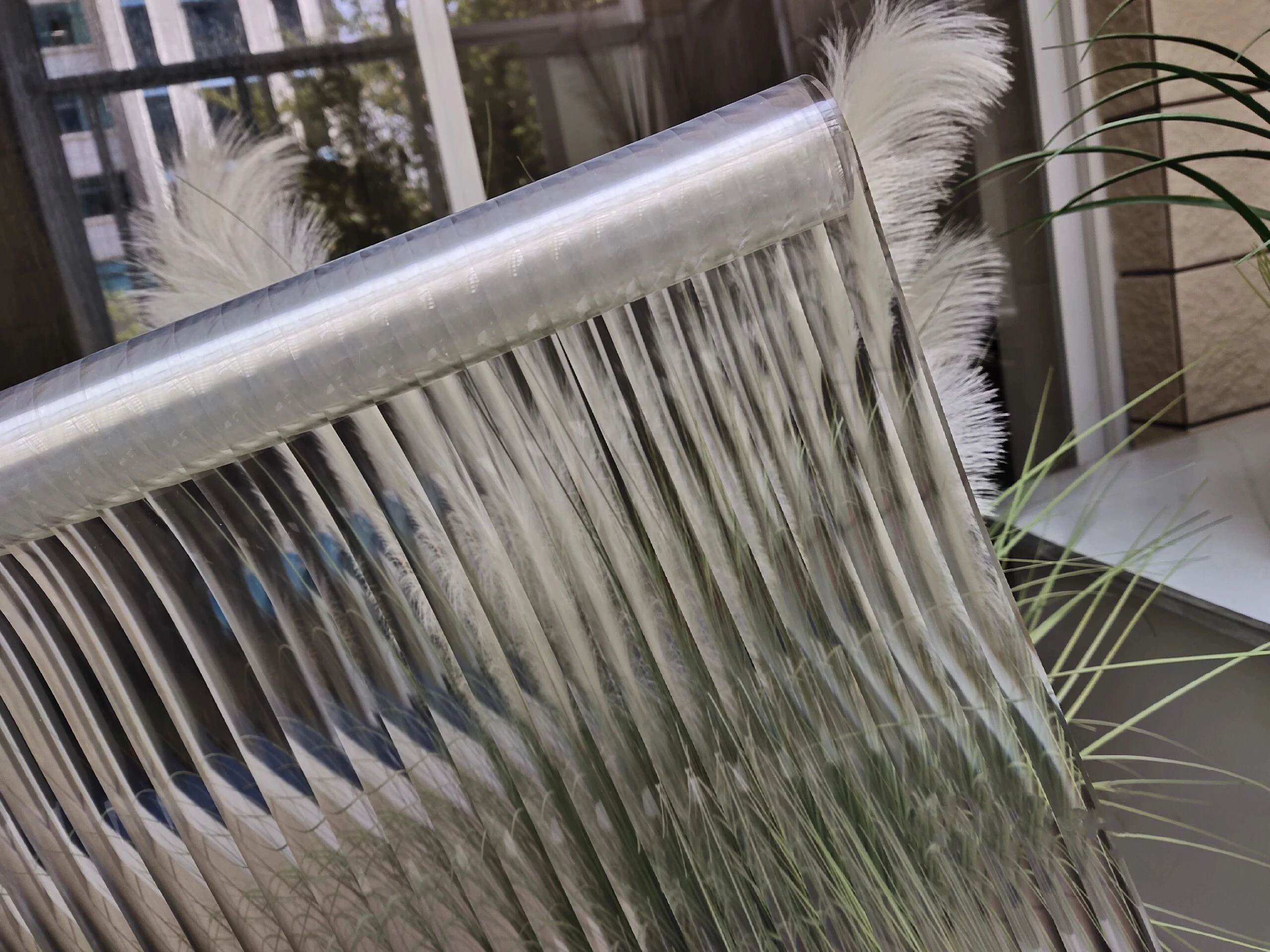 3d Pet Reeded Glass Window Film Uv Protection Window Glass Film Sticker ...