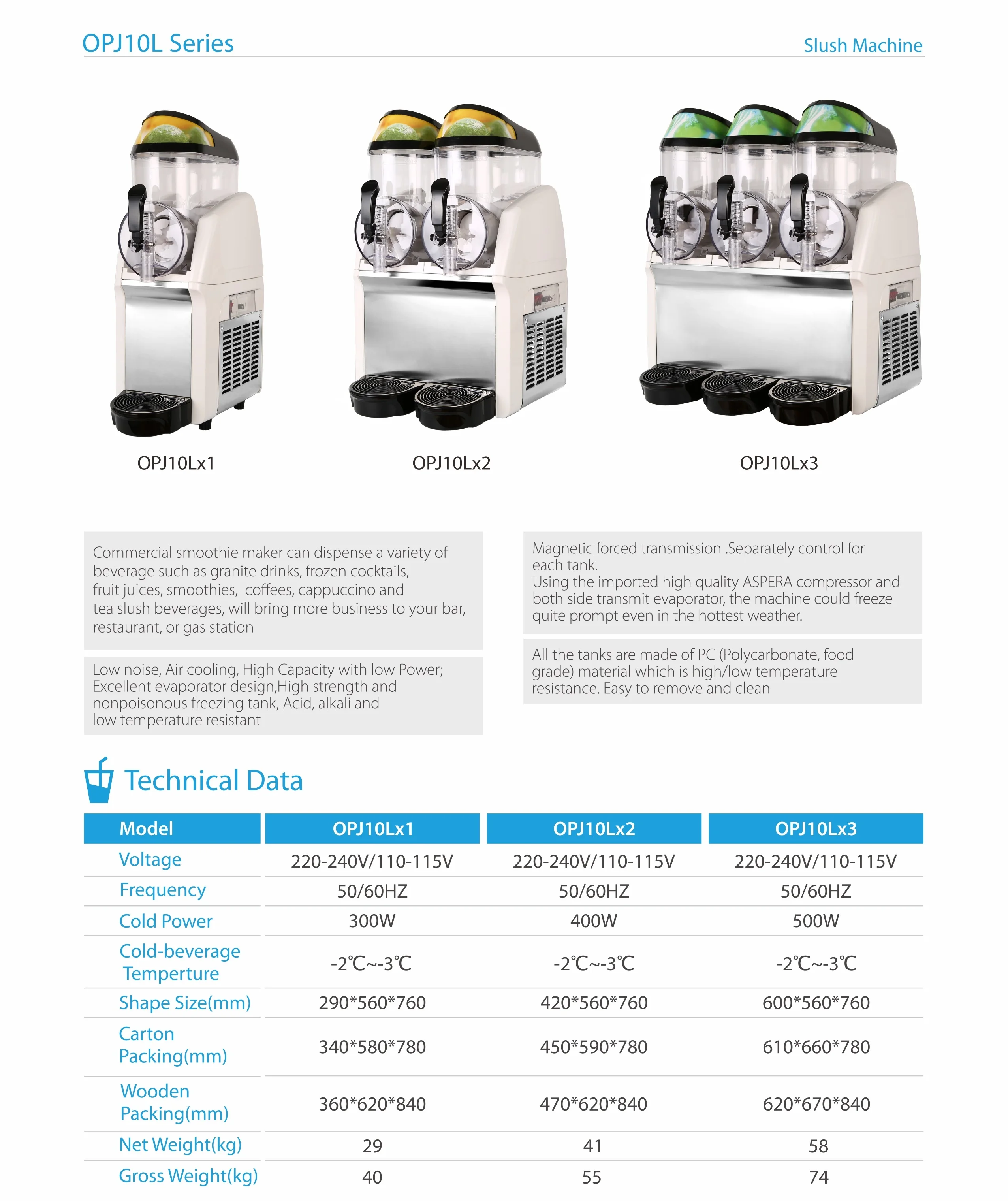Oceanpower Slush Machine - Efficient Frozen Drink Solution