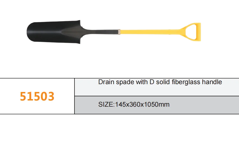 51504 Hantop Garden Drain Shovel Spade With Solid Fiberglass Handle ...