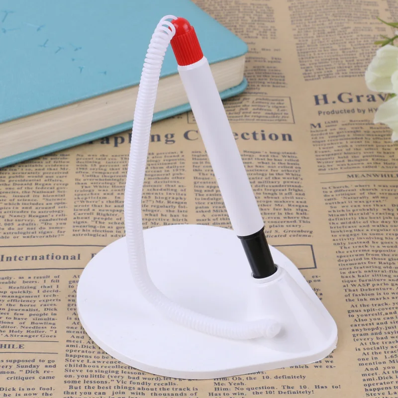 Wholesale Custom Logo Counter Table Desk Stand Ball Pen