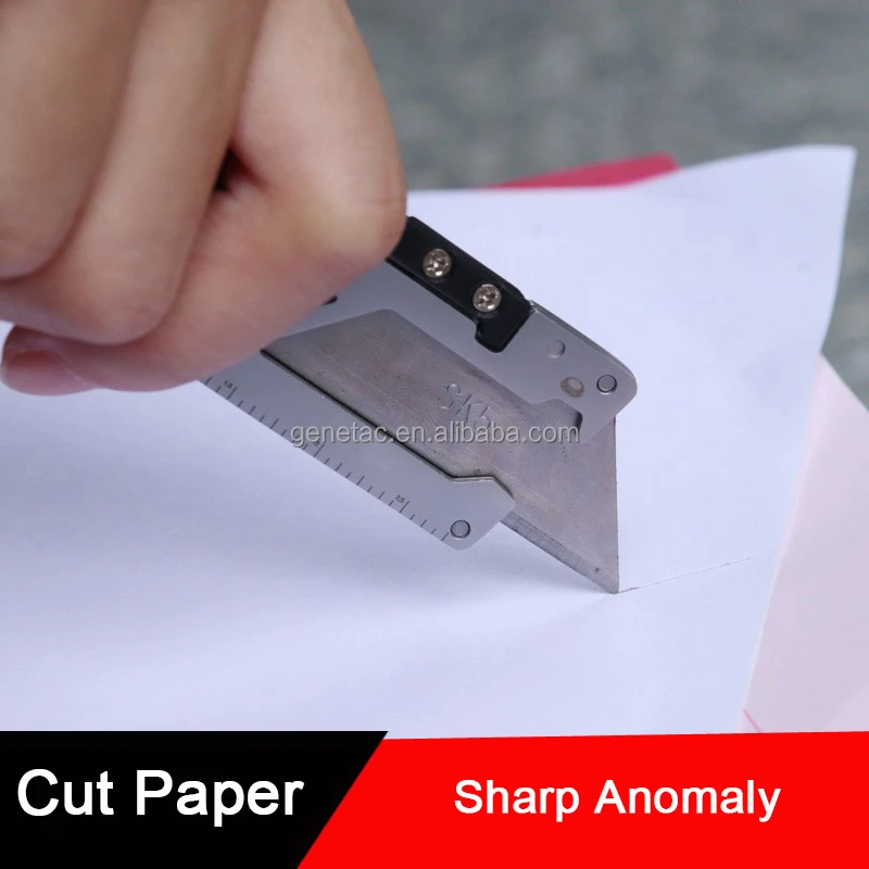 Custom Made EDC Sk5 Steel Retractable Blade Cutter