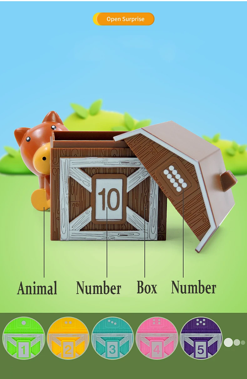 Farm Animals Toys Montessori Counting,Matching & Sorting Fine Motor ...
