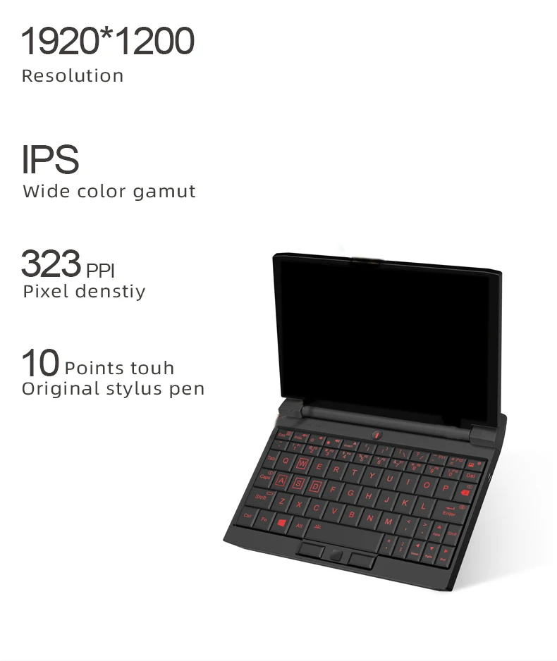 OneGX1 Pro PC Mini Laptop - Core i7, 16GB RAM, 512GB SSD, 7-Inch ...