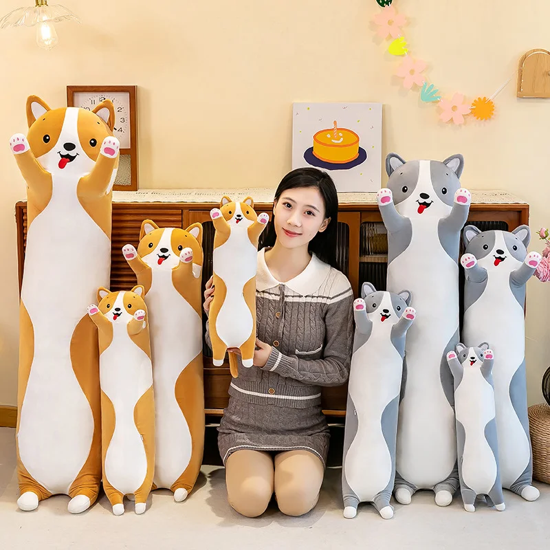 Cute Soft Long Dog Boyfriend Plush Toys New Design Stuffed Nap Pillow ...