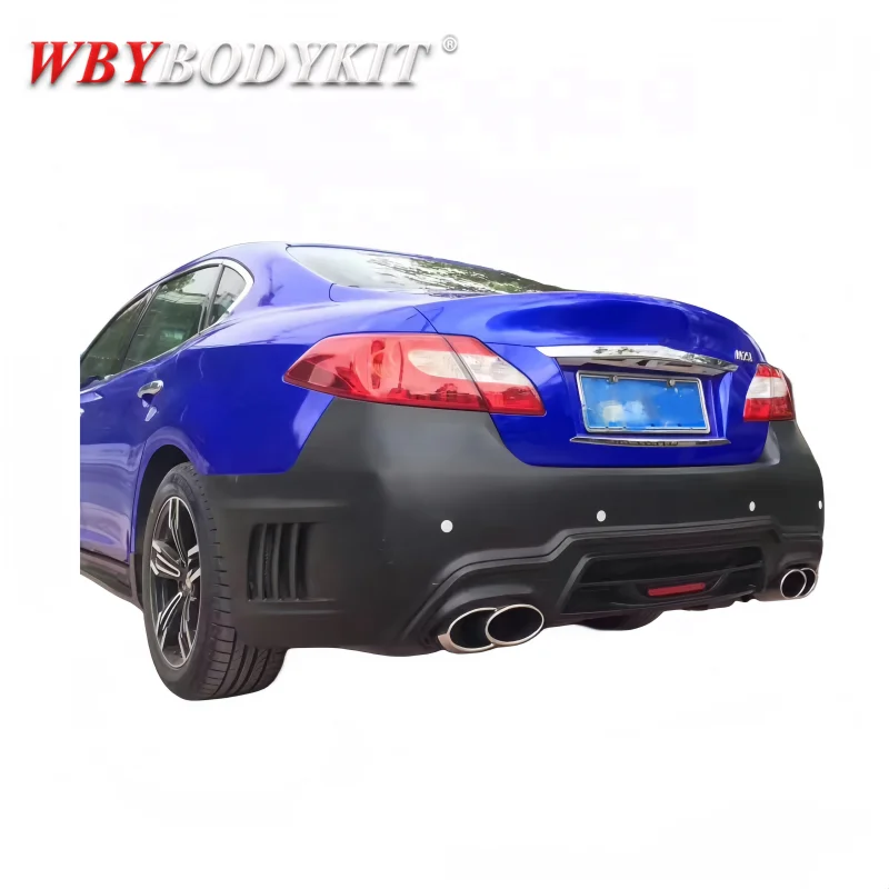 WD Style Front Bumper Side Diffuser Rear Bumper Kit for Infiniti Q70 ...