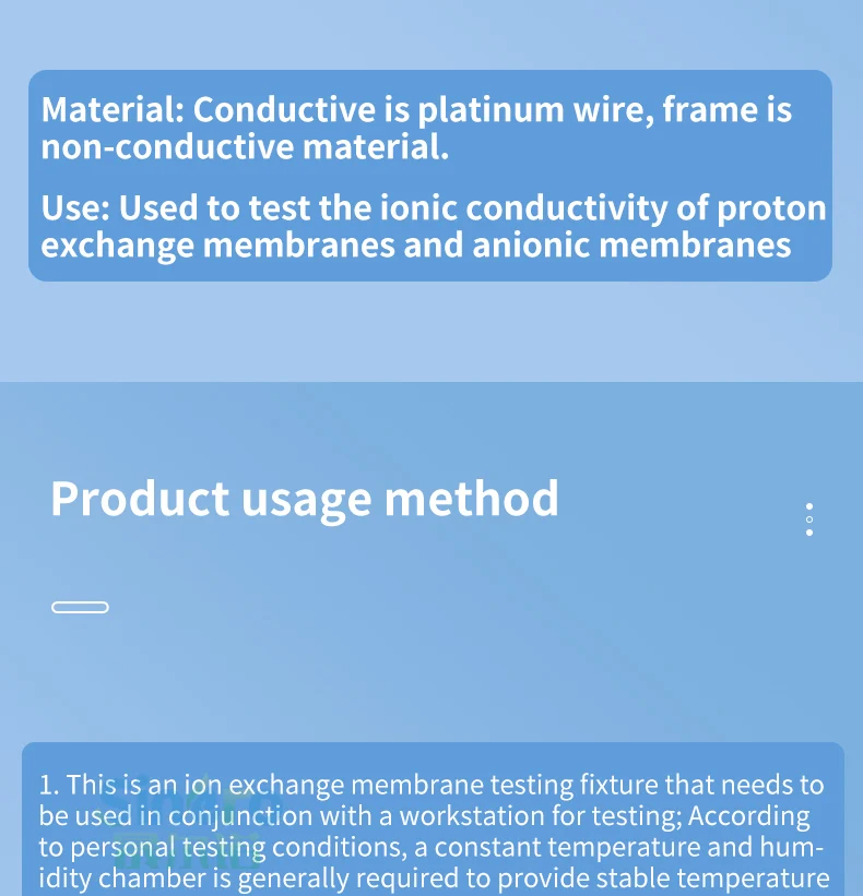 SMP102 Four Electrode Testing Fixture - Ionic Conductivity Device