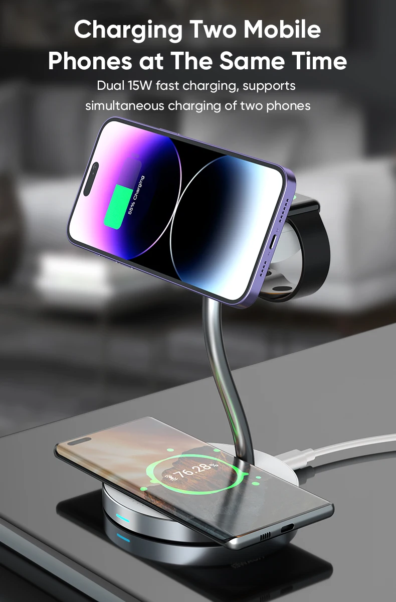 Wholesale Wireless Charging Accessories 4 In 1 Magnetic Wireless ...