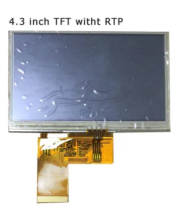 4.3" Color TFT LCD Display Panel, 480x272 Resolution, ST7282 Driver, 40 ...