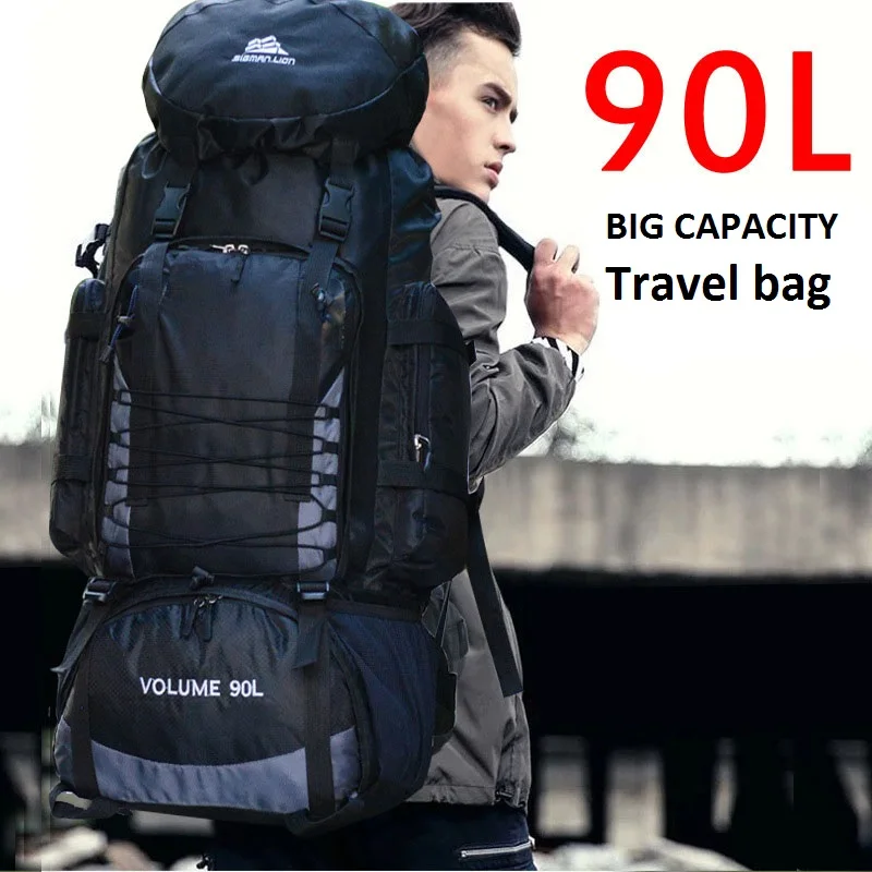 90l Travel Bag Camping Hiking Climbing Bags Mountaineering Sport Bag ...