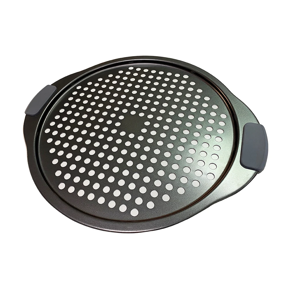 Hifacer High Quality Customized Bakeware 13" Non-stick Pizza Pan With ...