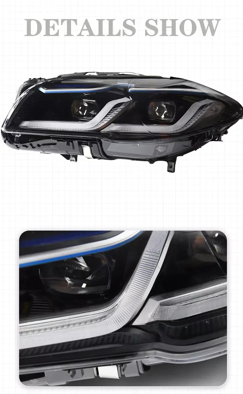 SJC Car Parts Headlights Assembly Plug and Play for BMW M5 F10 LED ...