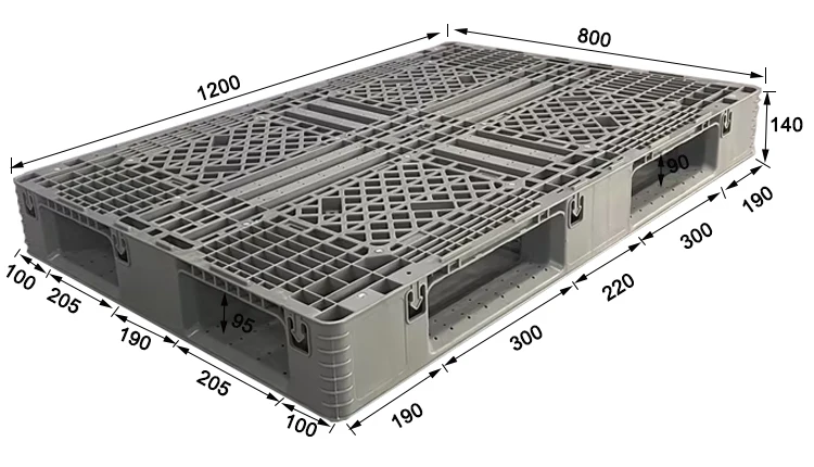 Heavy Duty Plastic Pallet,Industrial Pallets With Double Deck,4-way ...