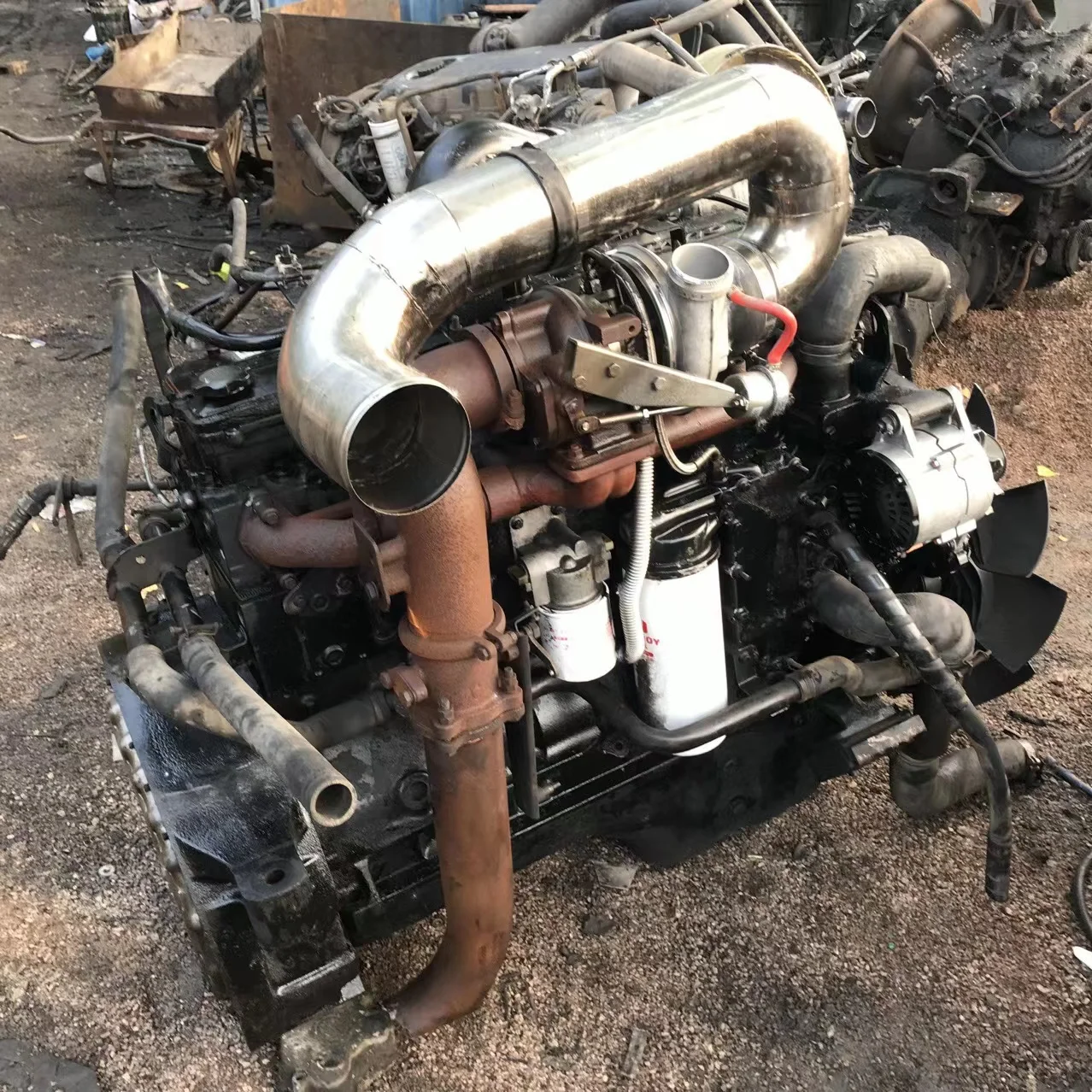 Used Dongfeng Truck Diesel Engine Original Cum Mins Engine Isc 8.3 ...