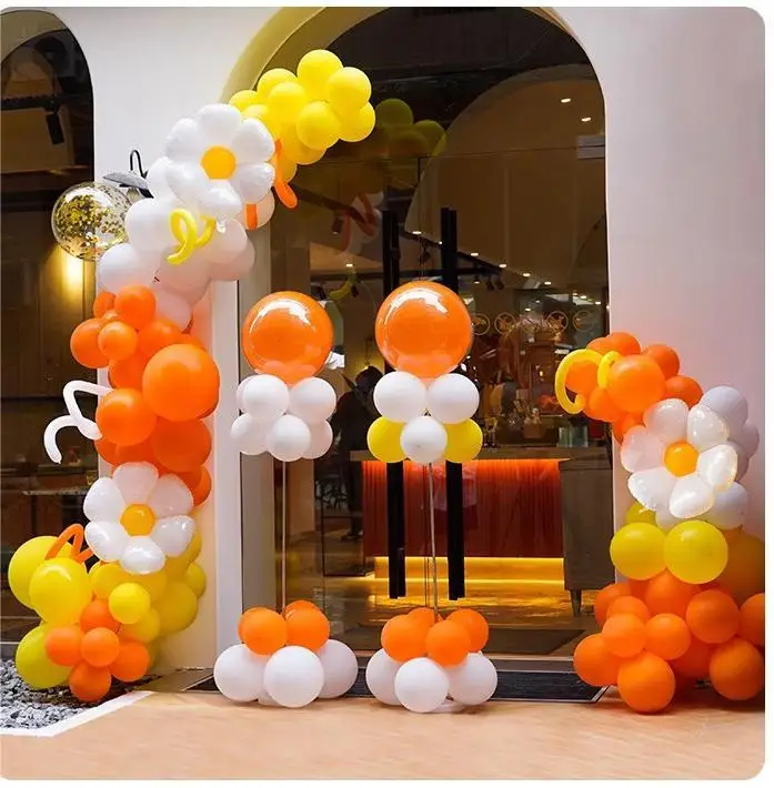 Free Bending Shape Balloon Column Stand With Water-Filled Base Weddings ...