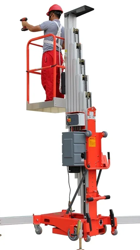 Portable Hydraulic One Single Man Aluminum Aerial Work Platform Ladder ...
