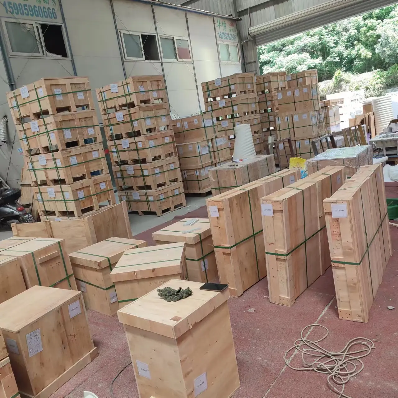 Landiview Luxury Travertine Furniture Cupola Carved Round Side Table ...