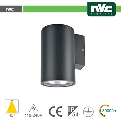 NVC IP54 9.4W LED Wall Light 760LM 3000K Warm White CCT Aluminum Base PC Body Long Strip Shape ...
