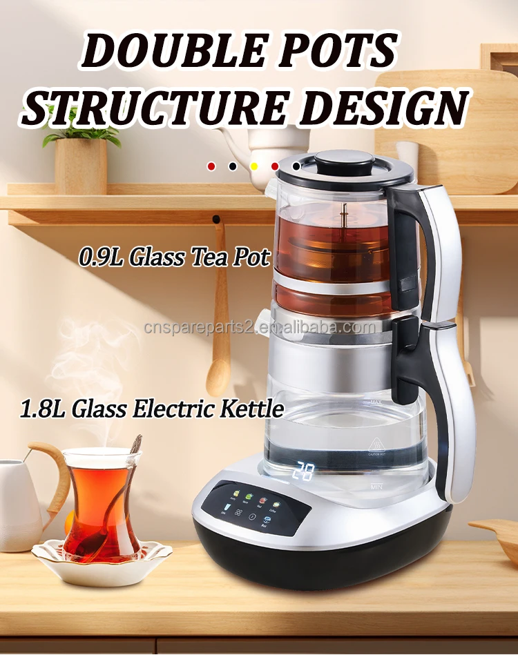 2 in 1 New Samovar Double Tea Maker Boiling Water Kettles Maker Heater ...