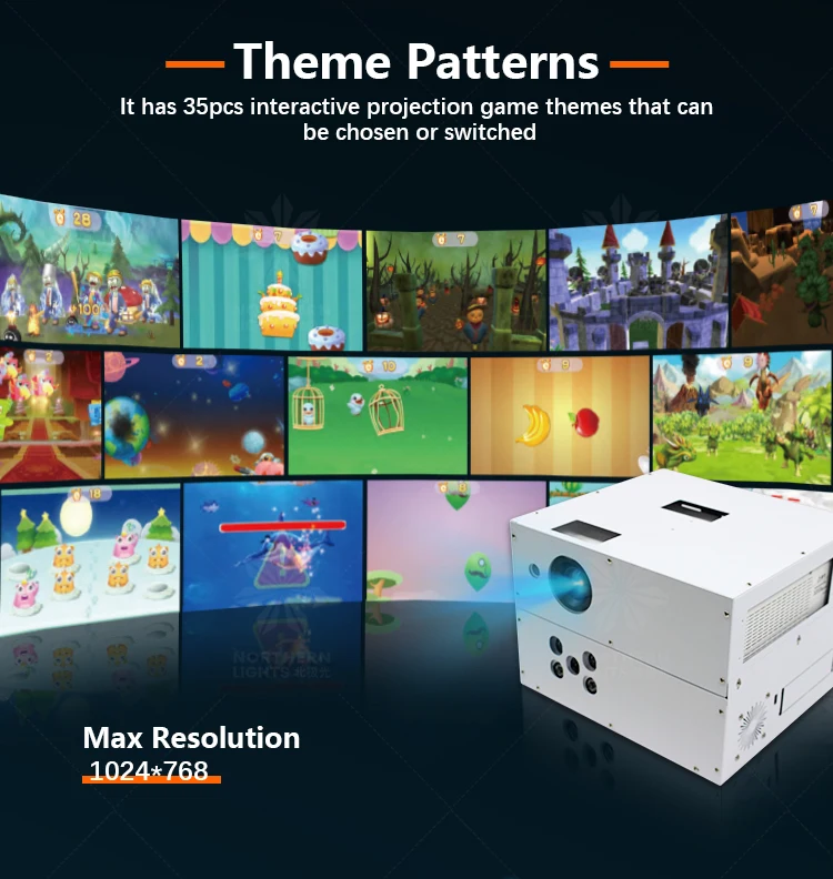 Interactive Games Wall Projector for Kids - Fun & Learning