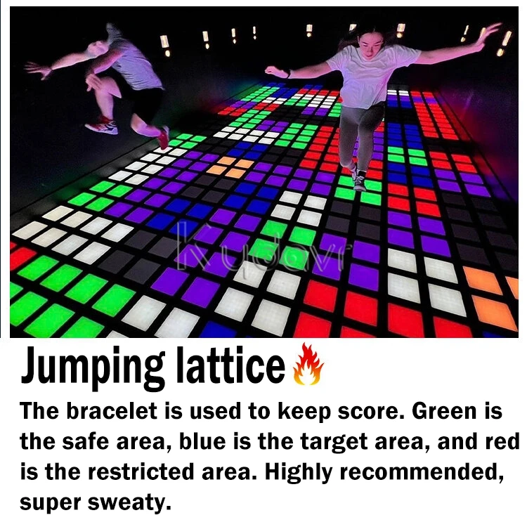 Escape Active Sensing Pixel Grid Game - Jump Grids LED Floor