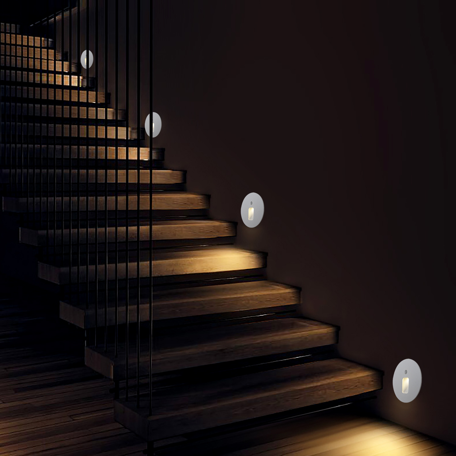 Modern Minimalist Wall Light Recessed Stair Light Led 3w Indoor ...