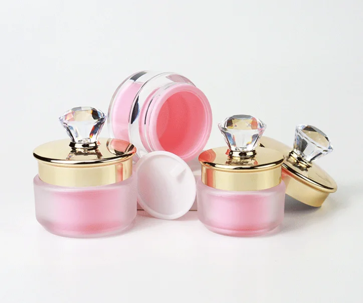 Luxury Glass Cream Jar Empty Luxury Jar 30g 50g 80g Container Cosmetic ...