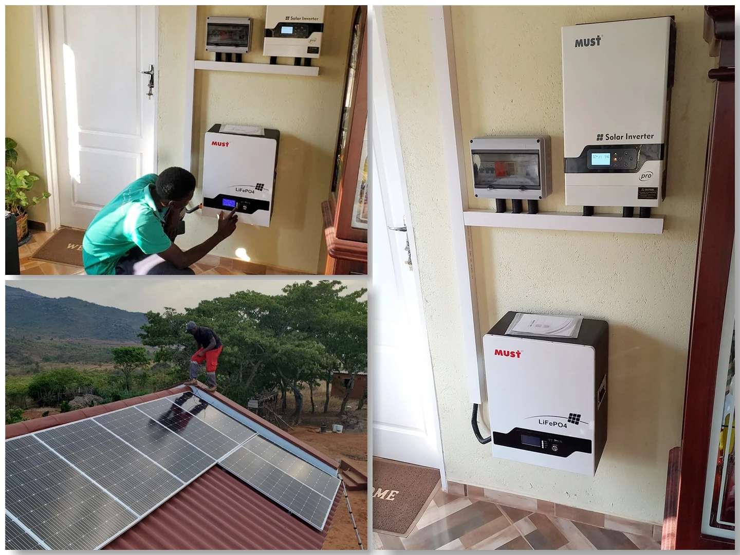 Must Power 5kw Mppt 220v 48v 6kw 5kw 6kw 8kw 10kw Panel Pure Sine Wave ...