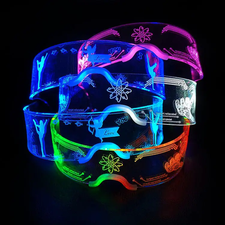 Bar atmosphere props acrylic light-emitting glasses led bounce glasses ...