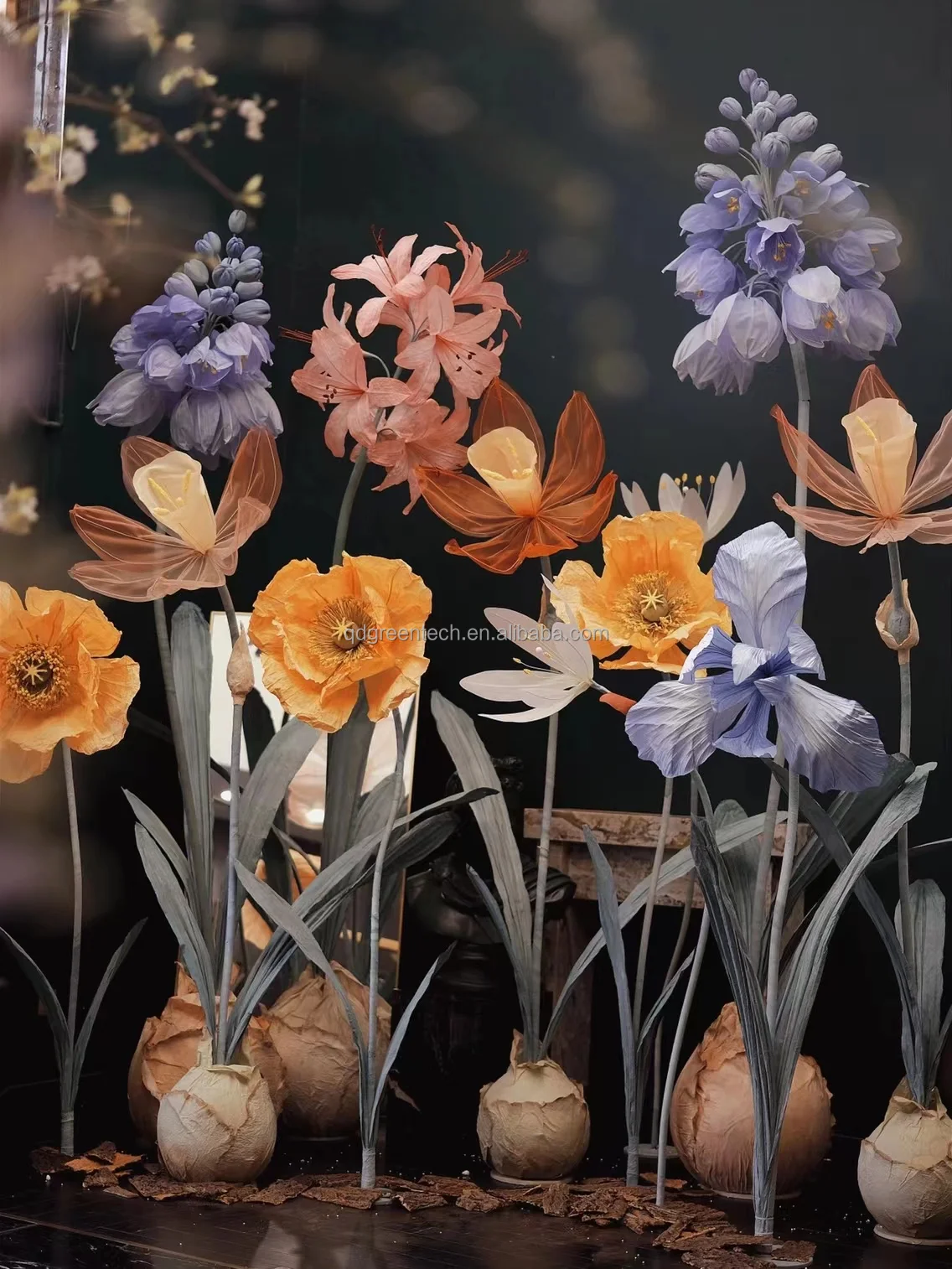 J-105 Large Tall Wedding Decorations Romantic Giant Flower Stand Set ...