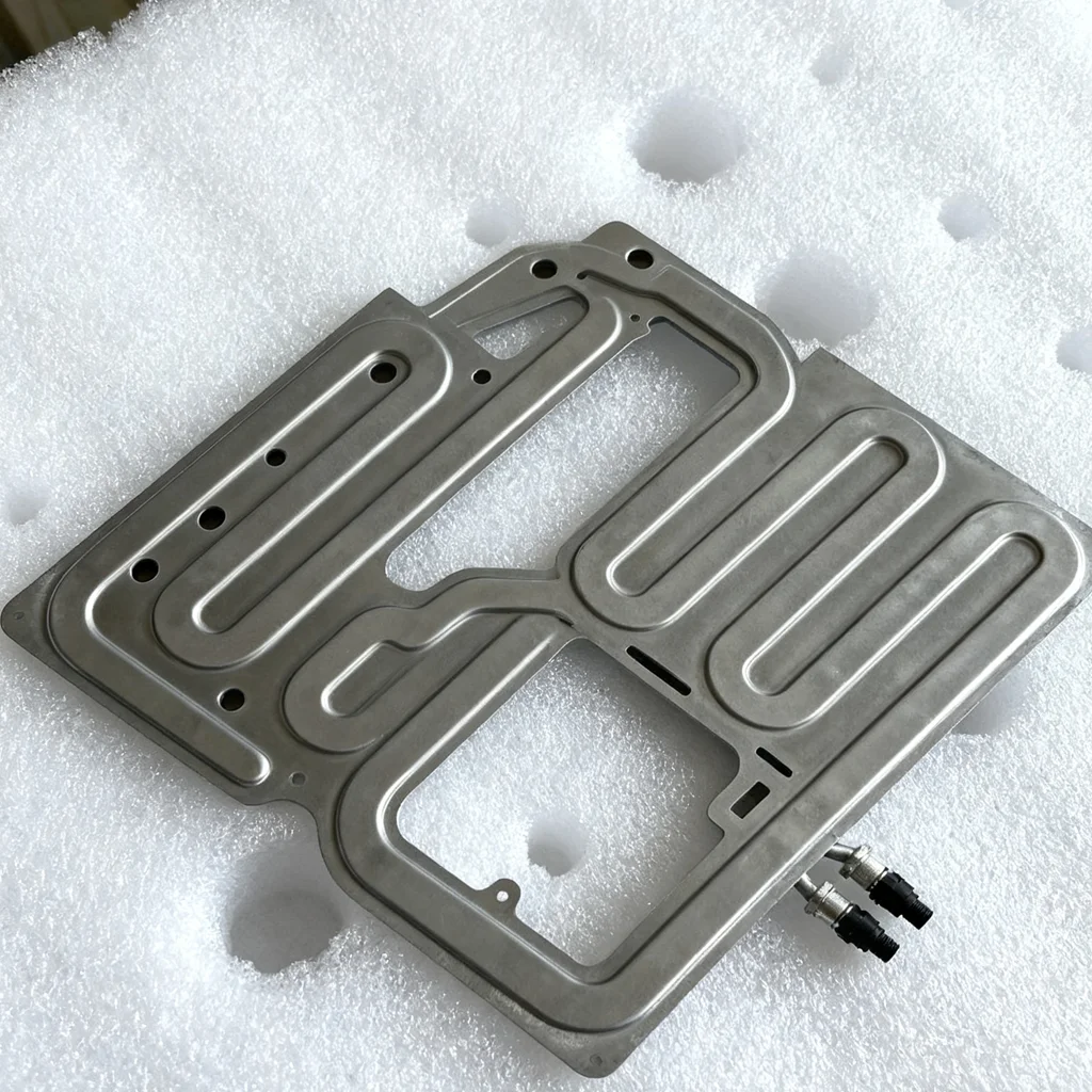 Aluminum Steel Base Plate Water Cold Plate CNC Machine Battery Electric ...