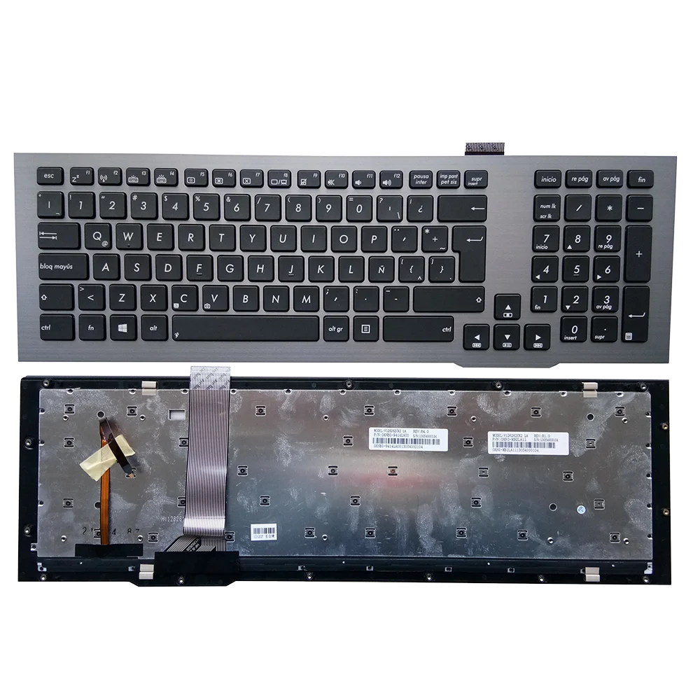 Backlight Black LA Latin Laptop Keyboard For ASUS ROG G75 G75V G75VW ...