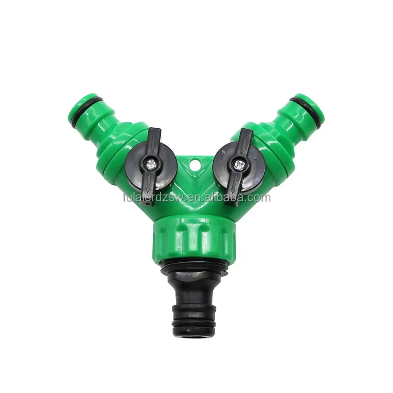 Garden Irrigation Y-shaped Water Splitter 1/2" 3/4" Female Thread 2-Way ...
