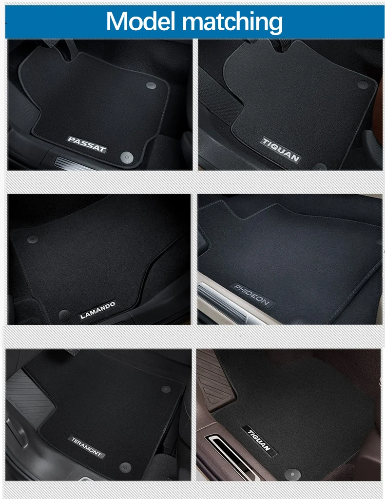 Vw Original Accessories Floor Mats Carpet Front Rear Car Mats General ...