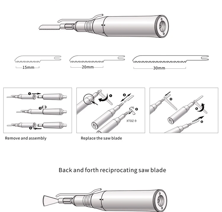 Dental Surgical Micro Saw Reciprocating Handpiece - JINGUANG