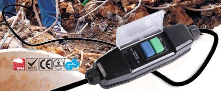 Prcd 30ma 10ma Trip/rewireable Rcd Plug 10a13a Max Tripping Time Less ...