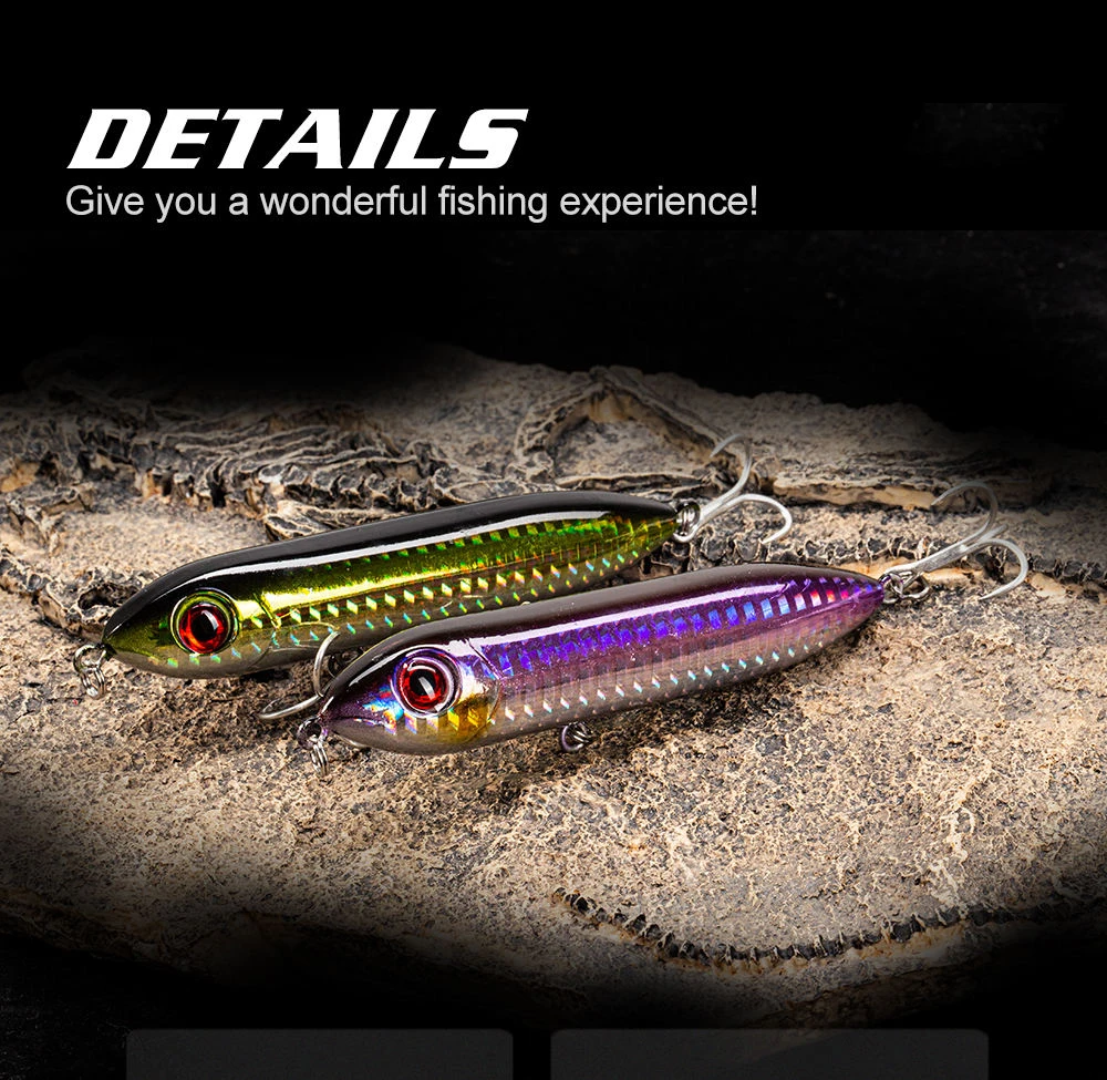 Super Spook Topwater Lure - 100mm, 14g for Saltwater & Freshwater Fishing
