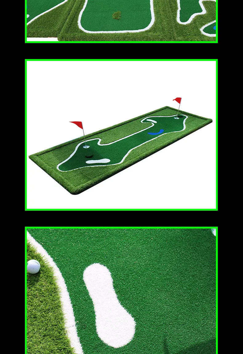 Mini Golf Practice Putting Green - 9-Hole Artificial Grass