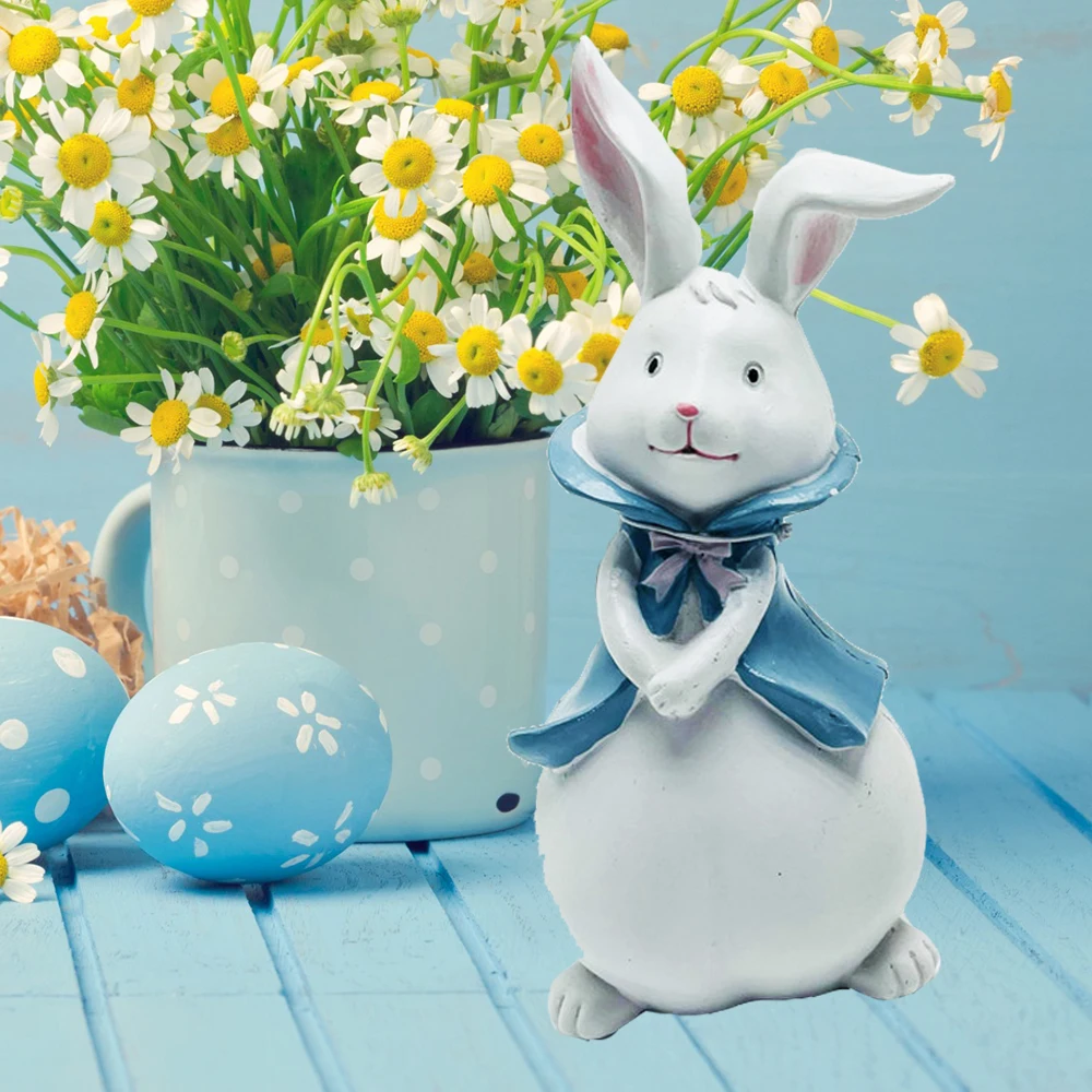 Eastern Decorations Polyresin Folding Ear Standing Bunny Table Top ...