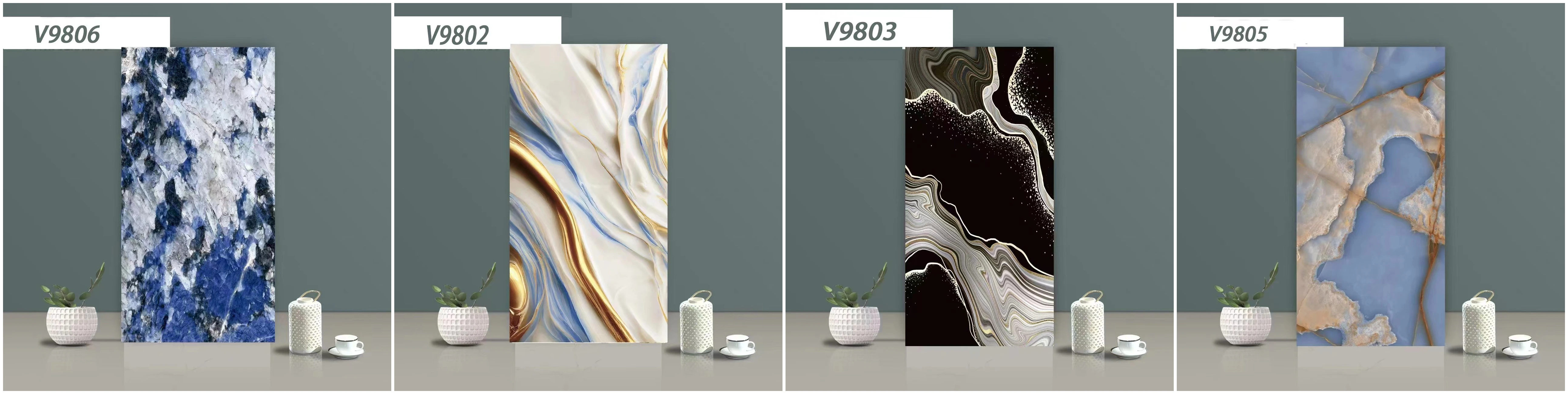 New Designs 600*1200mm Modern Pattern Shiny Gold Line Exclusive Marble ...