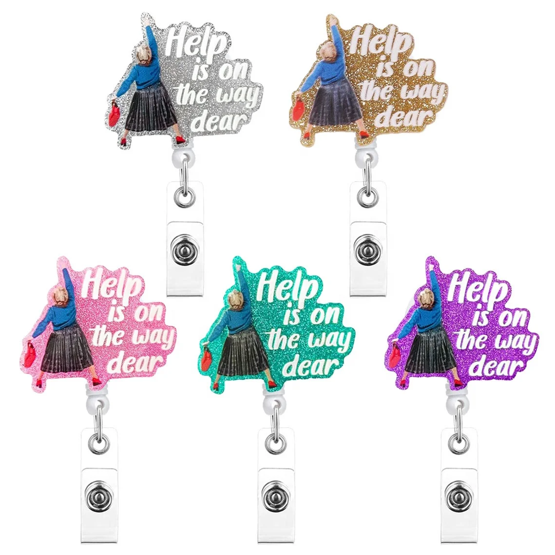 Help Is on the Way Dear Nurse Accessories Badge ID Card Holder ...