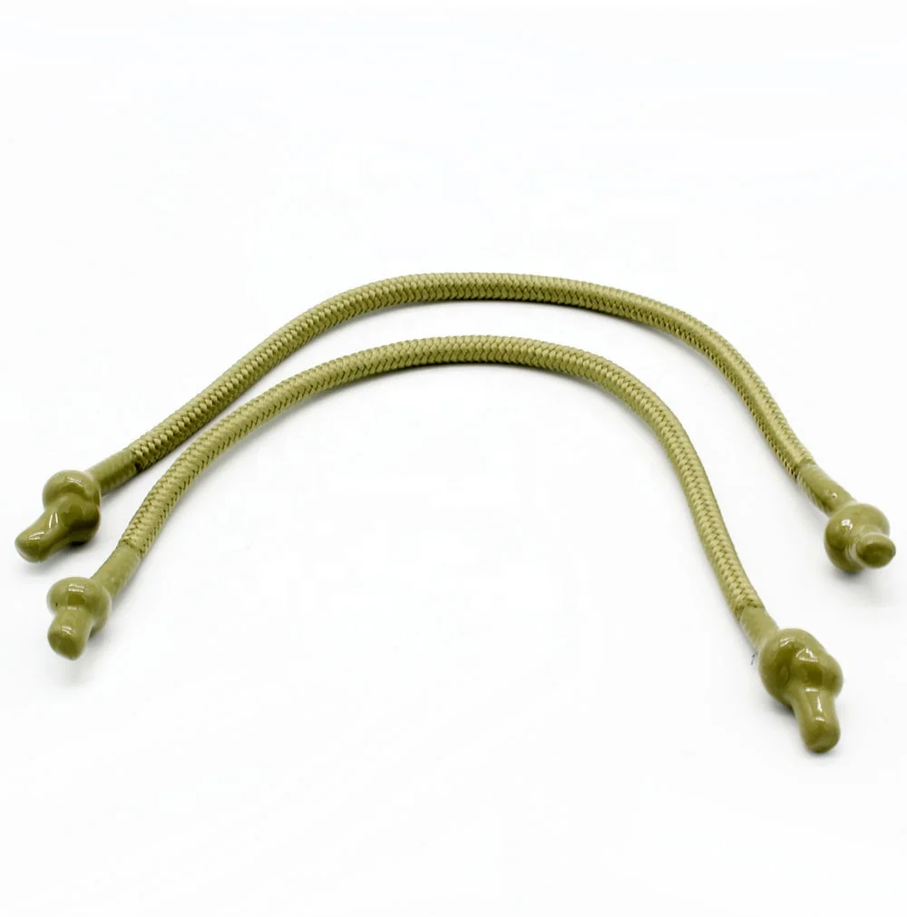 Reflective Speckle Rope Silicone Dipped Tips Zipper Puller for Luggages