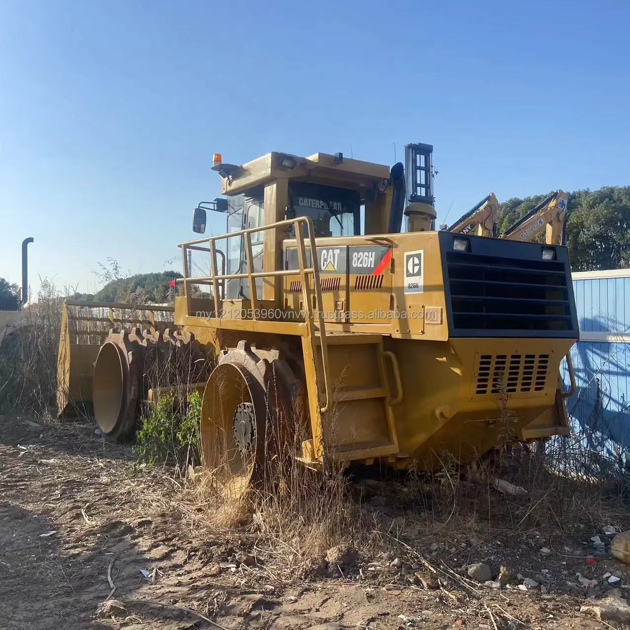 Original Good Cat 826H Used Earth Soil Compactor for Sale