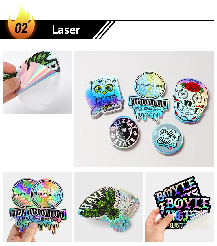 Custom Printing Brand Logo Sticker Vinyl Label Cute Cartoon Die Cut ...